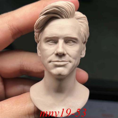 DIY 1/6 Truman Show Jim Carrey Head Sculpt Model Fit 12in Male Action ...