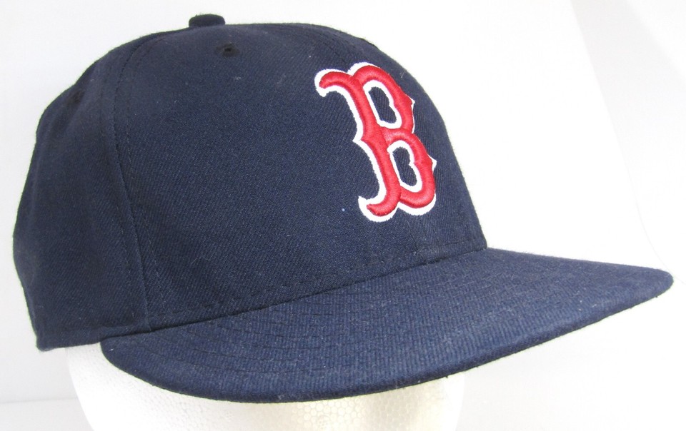 New Era MLB Boston Logo Navy Blue Embroidered Ball Cap Size 7 1/4. | eBay