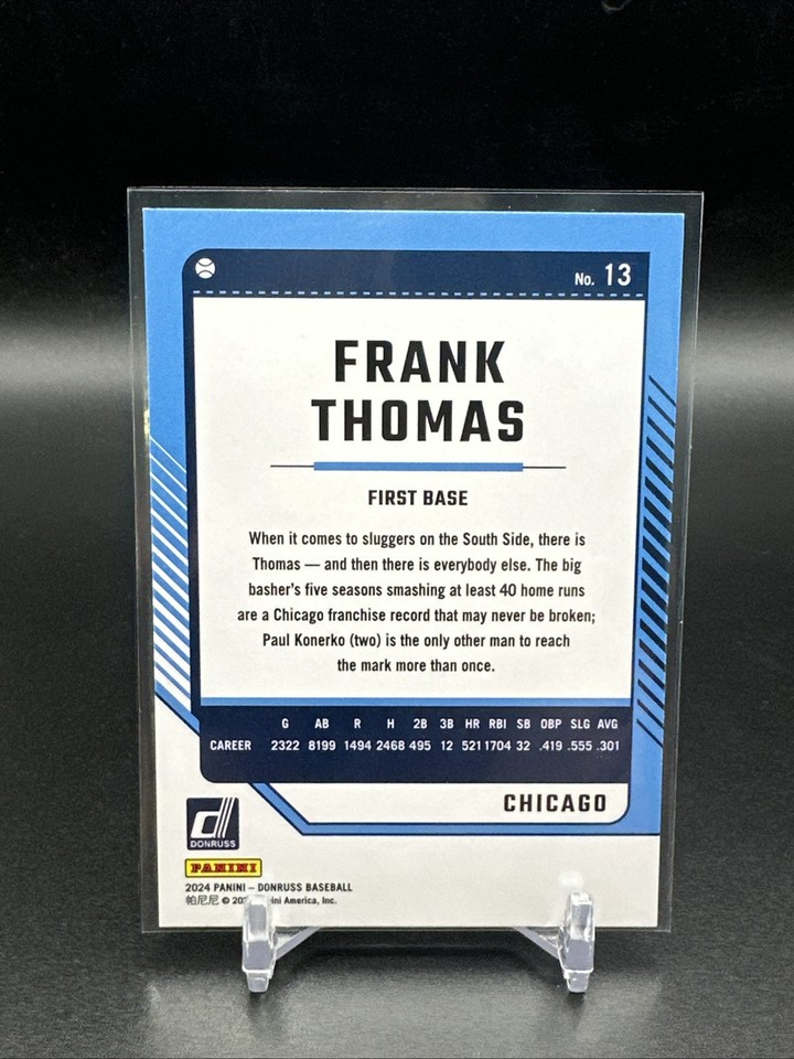 2024 Donruss Base #13 Frank Thomas - Chicago White Sox Baseball MLB | eBay