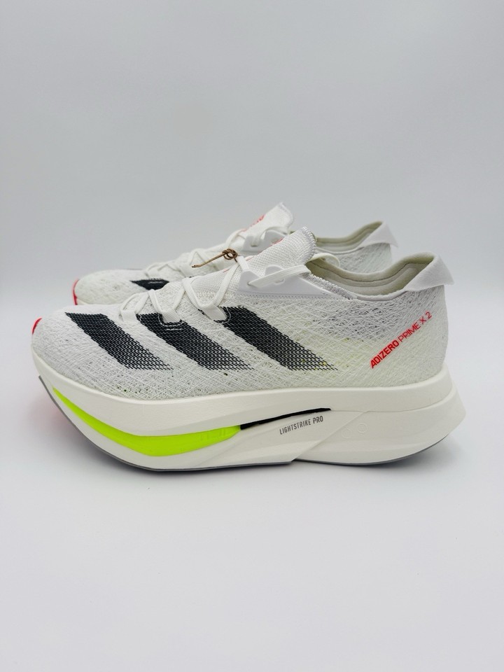 Adidas Adizero Prime X 2.0 Strung White Black Lucid Red - IH5685 | eBay
