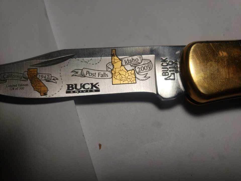 First And Last Buck 110 Lock Back Hunter El Cajon To Post Falls Ltd Ed ...
