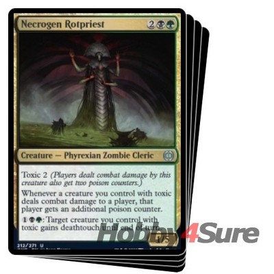 Necrogen Rotpriest X4 M/NM Magic: The Gathering MTG Phyrexia: All Will ...