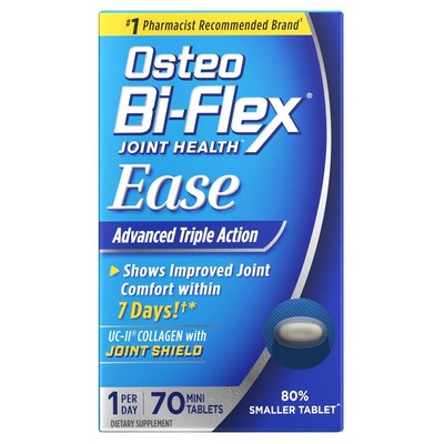Osteo Bi-Flex Ease with UC-II Collagen, 70 Tablets, EXP 09/2026 ...