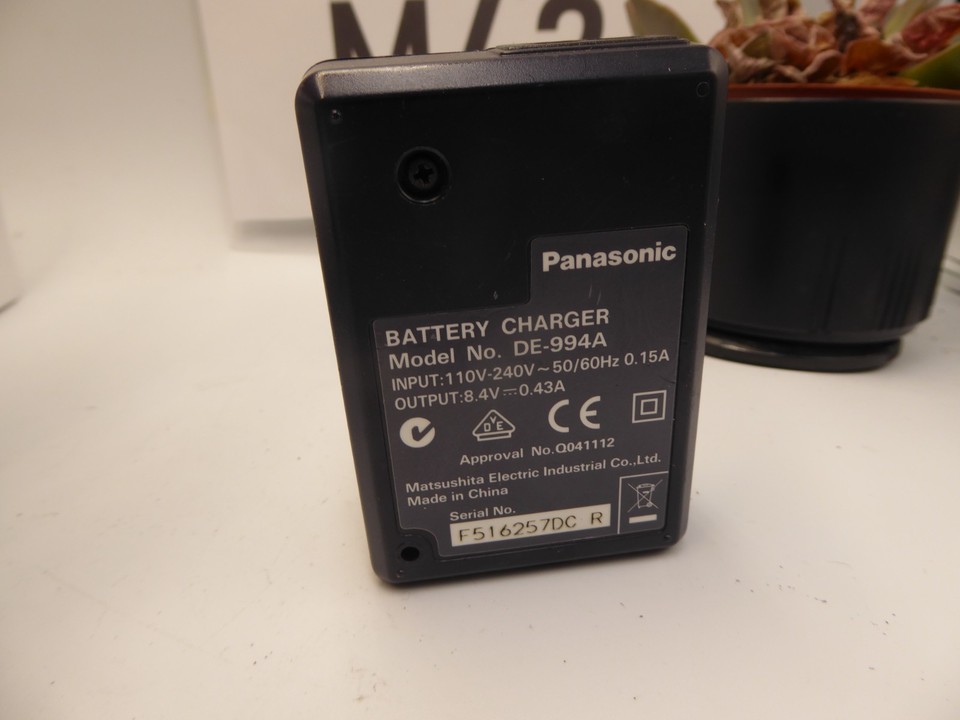 Genuine Panasonic DE-994 Lumix Battery Charger For CGA-S002 S006 S006E ...