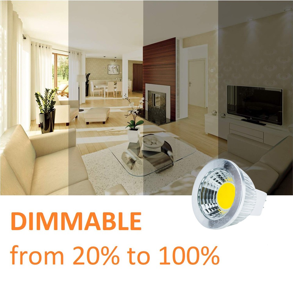 E27 GU10 E12 MR16 DC 12V 24V 12W Dimmable LED COB Spotlight 6W 9W Bulb ...