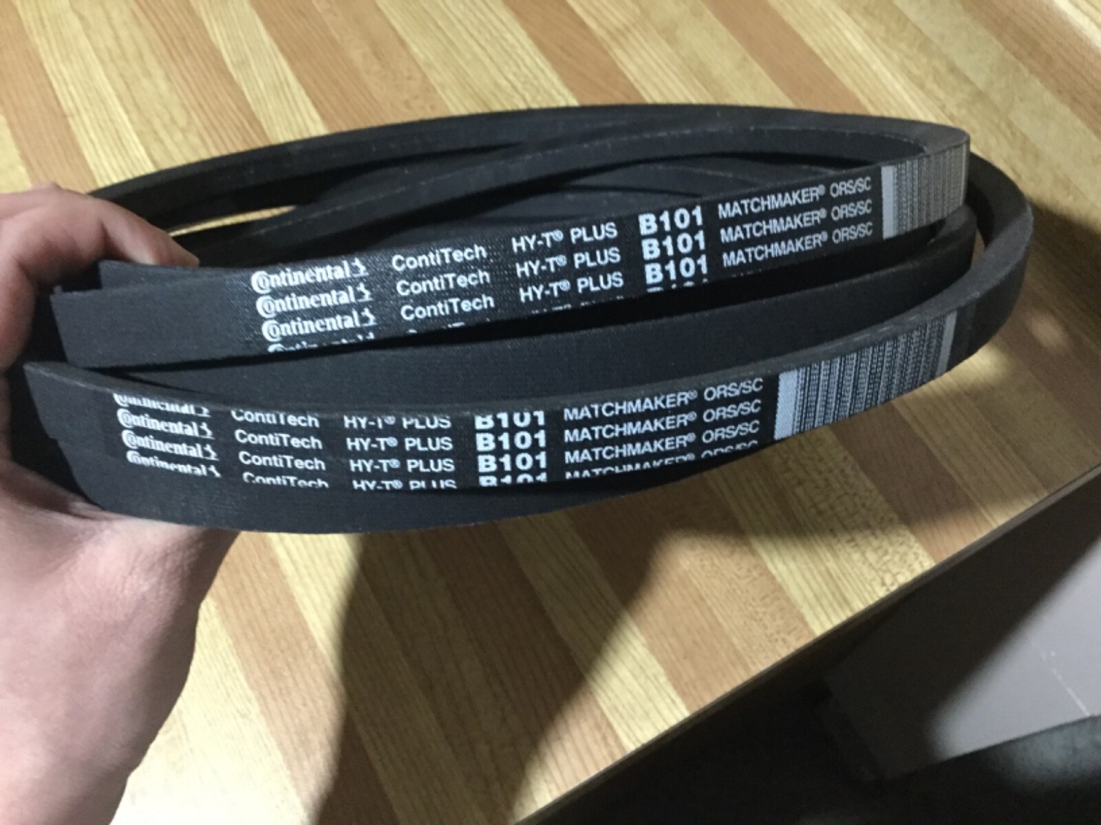 CONTINENTAL Contitech HY-T Polybutadiene V-Belt, B101 Drive belt ...