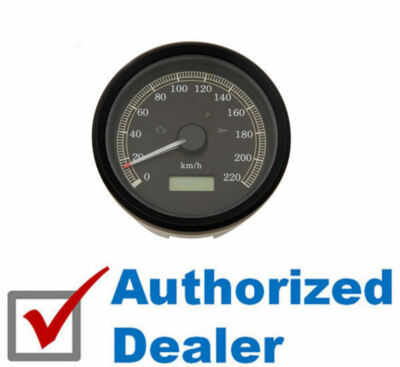 Black Electronic Programmable Analog Speedometer Speedo Harley Dyna ...