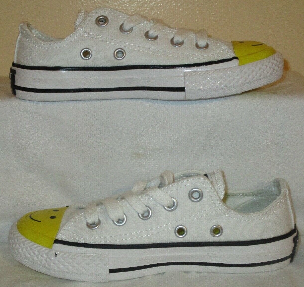 GIRL'S CONVERSE CTAS OX WHITE/FRESH YELLOW/BLACK 2C-1903-M88 SIZE 11 | eBay