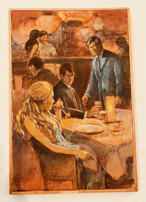 1977 Ben Wohlberg Original Art Painting #9 Honourable Schoolboy John le ...