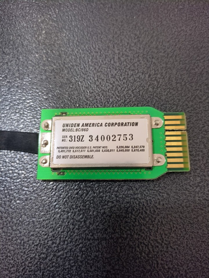 Uniden BC296D Scanner With BCi96D APCO 25 Card USB Cable and AC Adapter ...