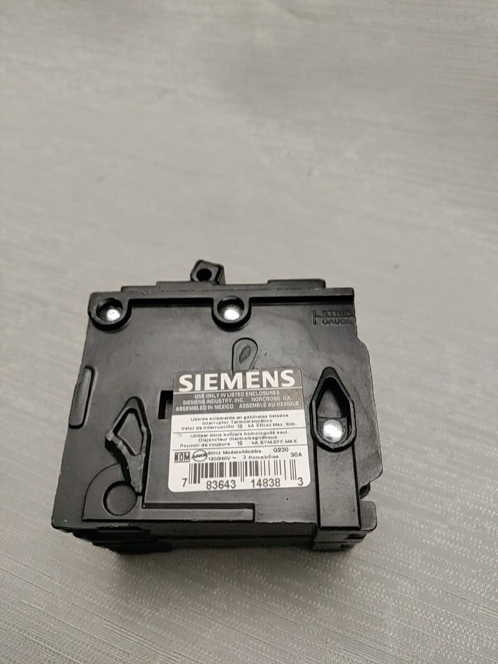 1- NEW Siemens ITE Q230 2 Pole 30A Stab In Breaker NEW Breakers ...
