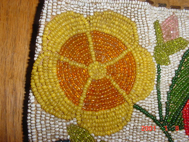 OLD ANTIQUE PLATEAU INDIAN BEADED HIDE TOBACCO POUCH BAG | eBay