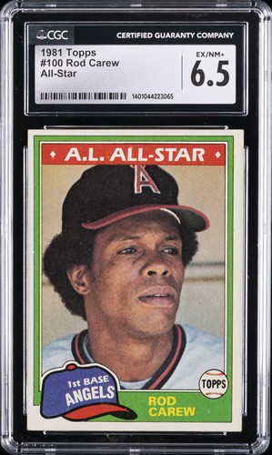 1981 TOPPS ALL-STAR #100 ROD CAREW CGC 6.5 | eBay