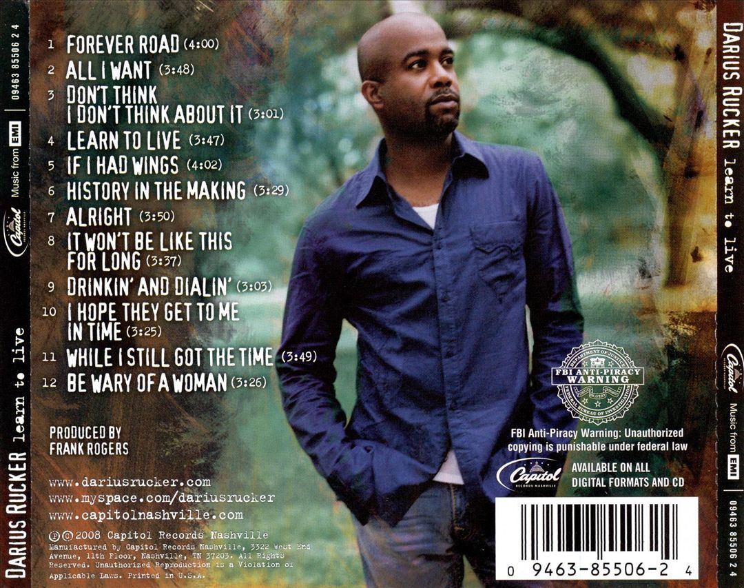 DARIUS RUCKER - LEARN TO LIVE NEW CD 94638550624| eBay