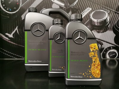Genuine Mercedes-Benz 229.52 Engine Oil Synthetic Diesel Low Ash 7L Oil ...