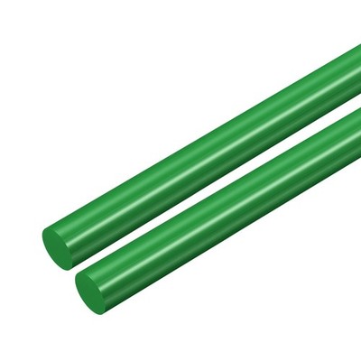 Plastic Round Rod,12mm Dia 50cm Green Engineering Plastic Round Bar ...
