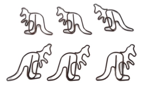 100 Count Kangaroo Paper Clips, Brown Kangaroo Gifts, Cute Shaped Paper ...