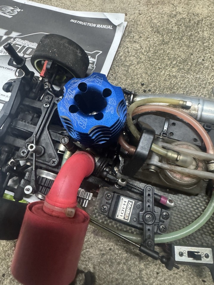 Gs Vision Pro Nitro Rc Car 1/10 Os 18 Tz Motor Like New Pic Of Parts ...