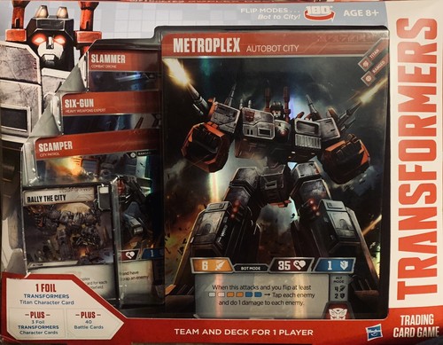 NEW Sealed TRANSFORMERS Trading CARD Game TCG: METROPLEX Deck Box Set ...