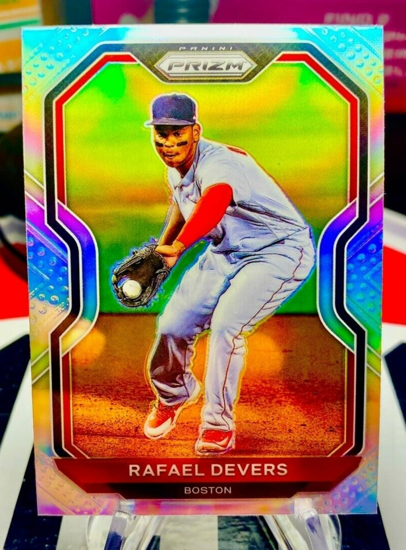 2021 Rafael Devers Panini Prizm Baseball Silver Prizm #67 Boston Red ...