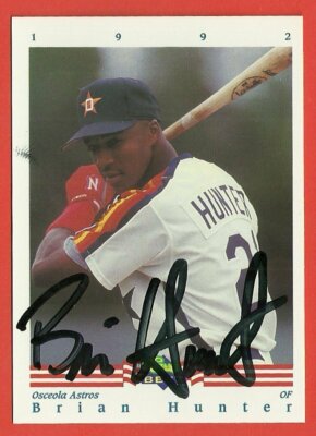 BRIAN HUNTER - 1992 Classic/Best #206 Minor League Autographed Card | eBay