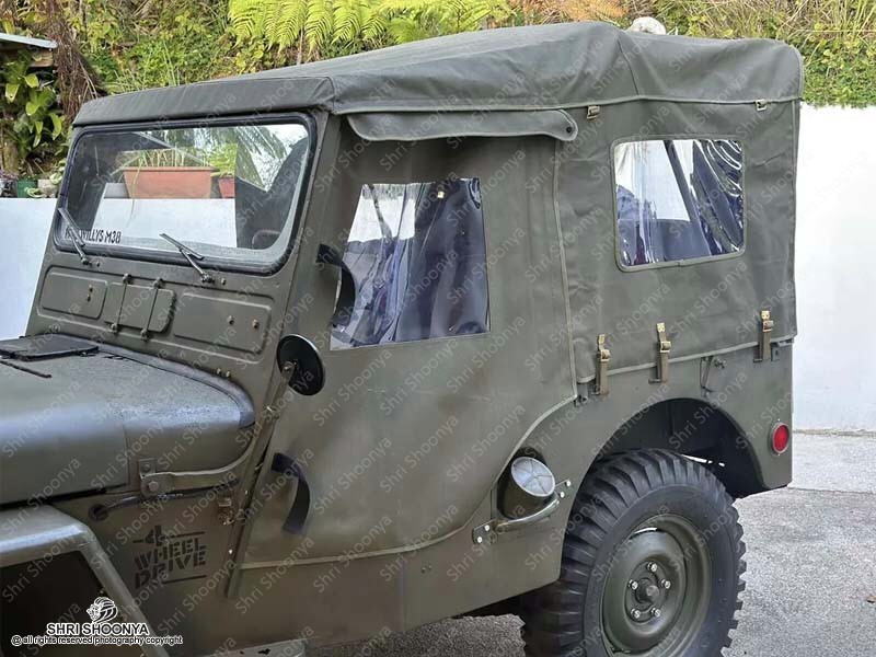 Canvas Soft Top For JEEP WILLYS M38A1 CJ5 fits Cross Bow OD Green/Brown ...