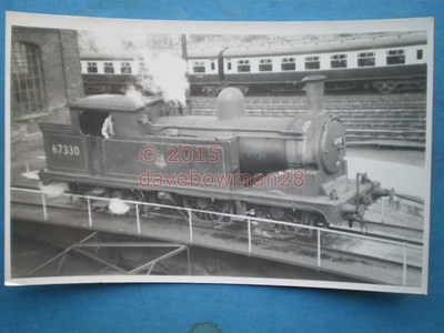 PHOTO LNER EX NER WORSDELL CLASS G5 0-4-4T 67330 AT SCARBOROUGH 20/7/52 ...