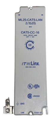 ITW Linx MultiLine Panel Surge Protector Cat 5E ML25-CAT5-LAN 25 Pair ...