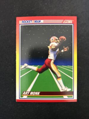 1990 Score Rocket Man Card #557 Art Monk Washington Redskins NmMt Free ...