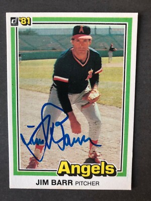 California Angels JIM BARR autographed 1981 Donruss | eBay