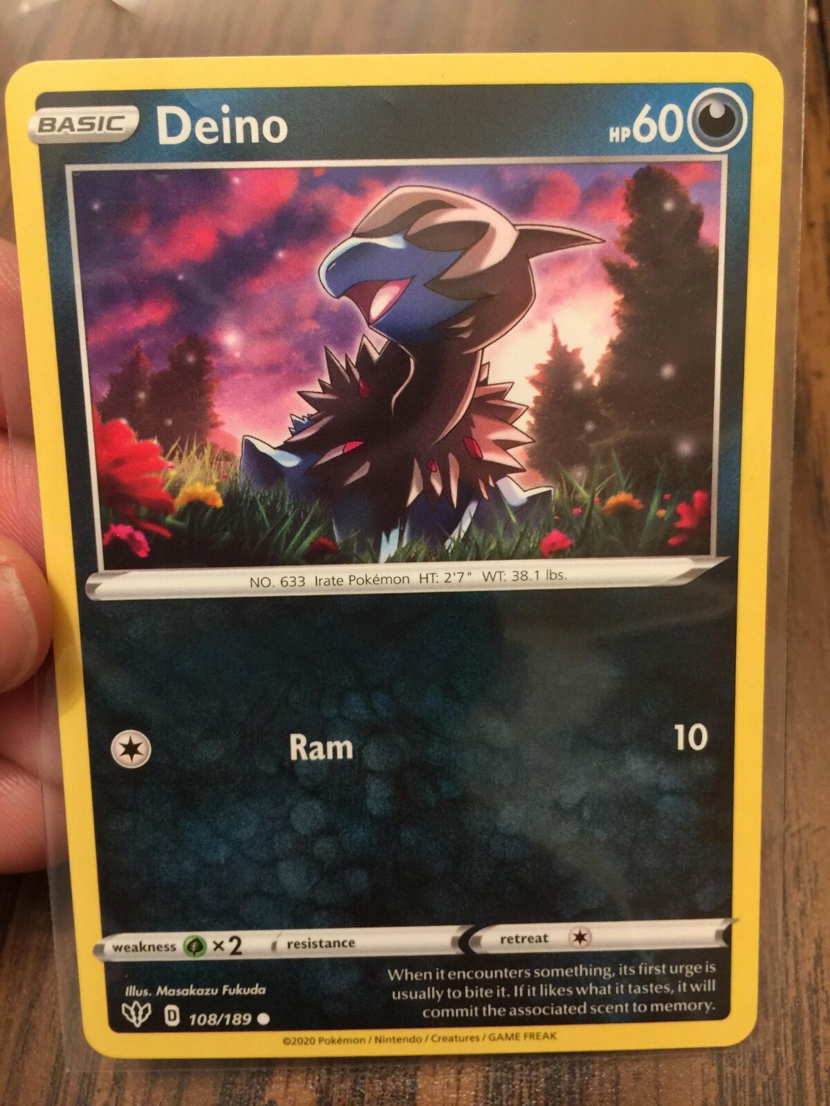 Pokemon Deino Card