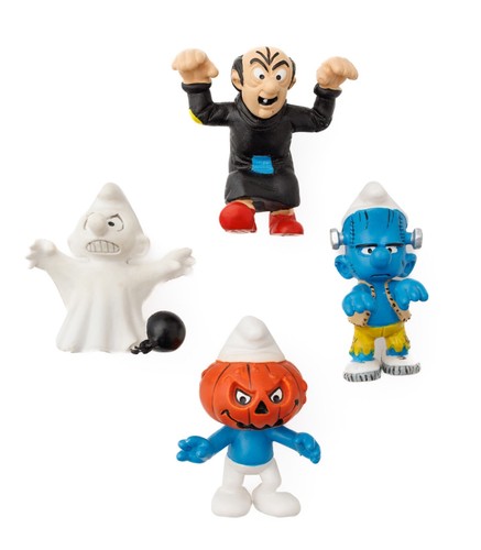 Halloween Smurf Figurines 2005 Schleich Peyo Ghost Gargamel ...