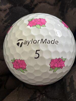 Taylormade TP5 Pix 2022 Masters Azalea 3 Golf Balls One Sleeve Rare ...
