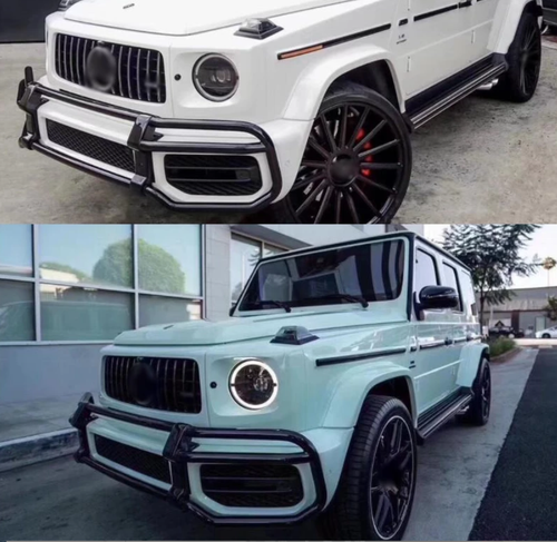 For 2019-2022 mercedes benz G class w464 g63 g550 bumper black grille ...