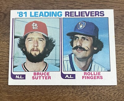 1982 Topps #168 Rollie Fingers Bruce Sutter Please See Description | eBay