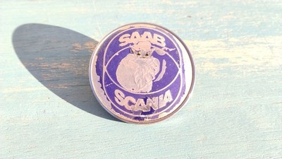 Oem factory Saab Scania Blue Front Hood Bonnet Emblem Badge 900 9000 ...