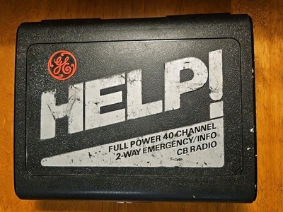 GE Help Full Power 40 Channel 2 Way Emergency/Info CB Radio Model 3 ...