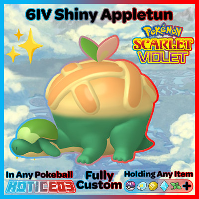 Shiny Appletun 6IV Pokemon Scarlet & Violet 🚀 Fast 🚀 | eBay