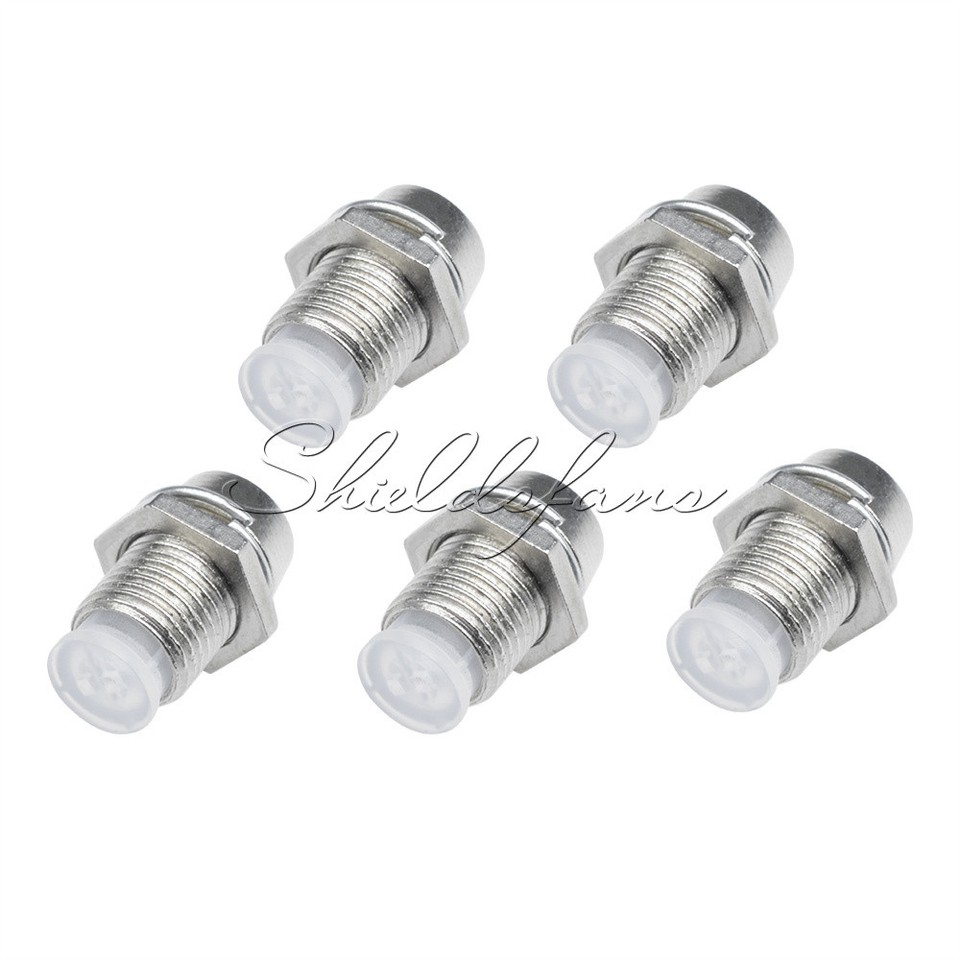 5pcs 5MM Chrome Metal Silver Bezel LED Holder Panel Display Mount Base ...
