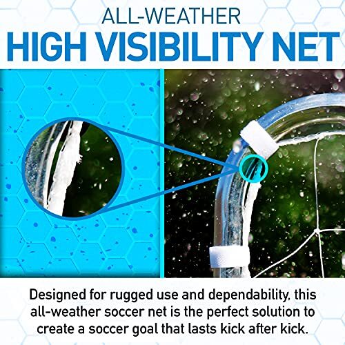 12x6 Ft Soccer Goal Net Replacement Fit 6x4 8x6 12x6 24x8 Soccer Goals ...