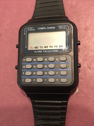 Compu Chron calculator watch rare 70s | eBay