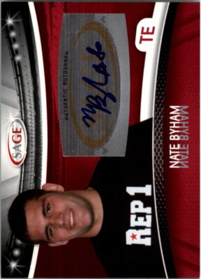2010 SAGE Autographs Red #12 Nate Byham Auto - NM-MT | eBay