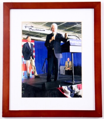 Bill Clinton Signed Autographed Custom Framed Photo Display Inscribed ...