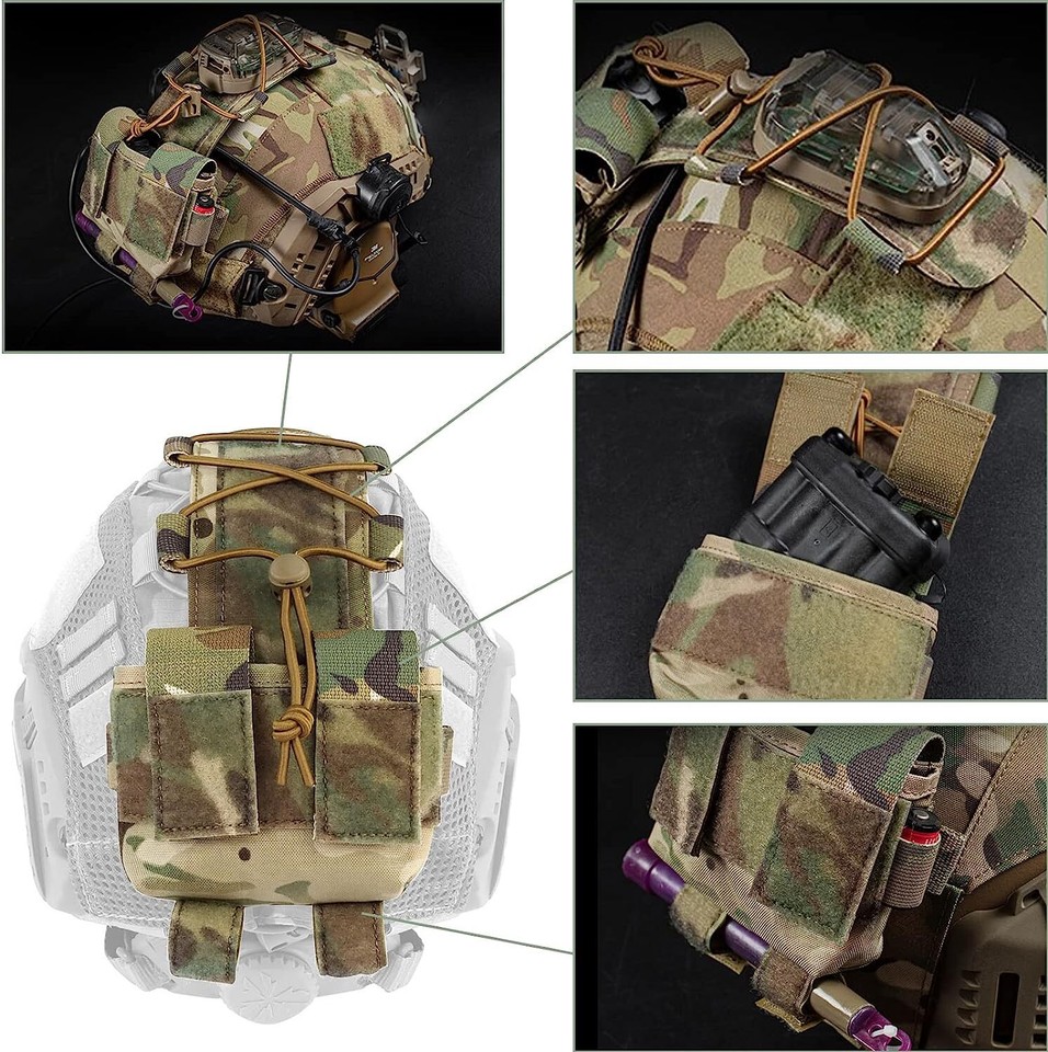 Tactical Helmet Battery Counterweight Pouch MK1 Helmet Battery Pack ...