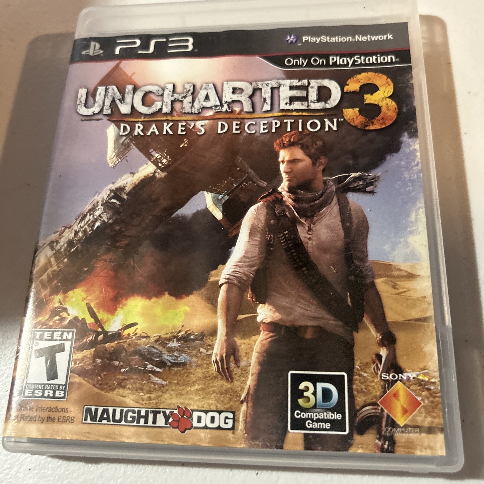 UNCHARTED 3 DRAKE'S DECEPTION PS3 PLAYSTATION 3 AUTHENTIC COMPLETE WITH ...