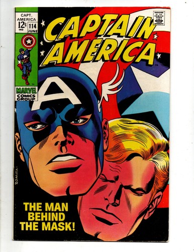 CAPTAIN AMERICA #114 Avengers-Sharon Carter-Red Skull app-Romita ...