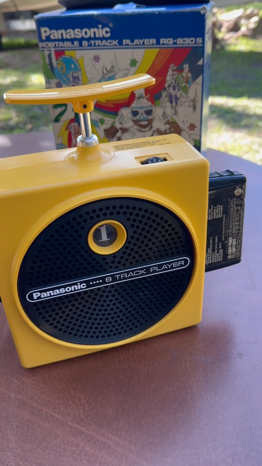 Panasonic RQ-830S Portable 8 Track Player w/Box 24 Tapes TESTED New ...