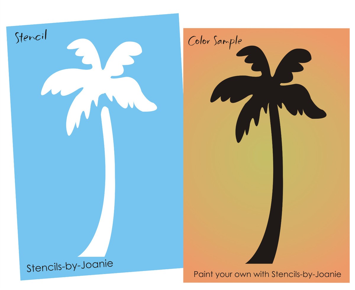 Palm Tree Stencil Camles And Trree For Painting Stencils Stamp Photo