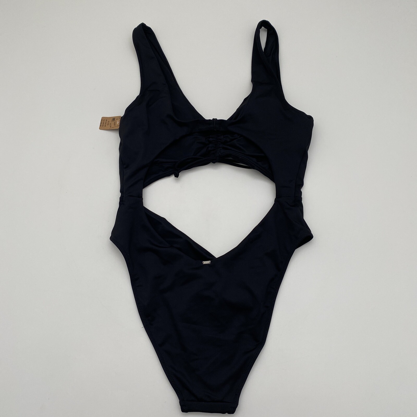Victorias Secret Xl Ruched Front One Piece Cutout Swimsuit Swim Black