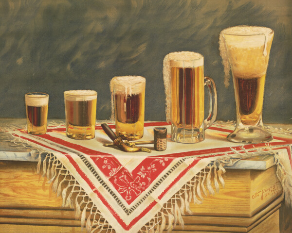 11x14 Print: Mugs of Beer, the Toper's Dream, 1891 | eBay